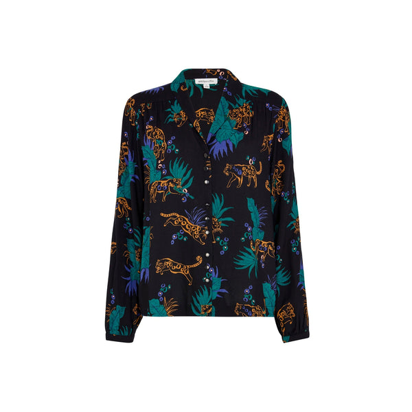 Emily & Fin Edie Shirt Midnight Leopard - BouChic