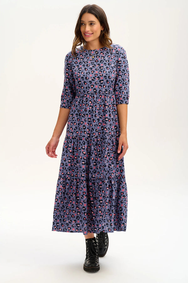 Sugarhill Zaina Tiered Maxi Dress - Slate, Star, Leopard - BouChic